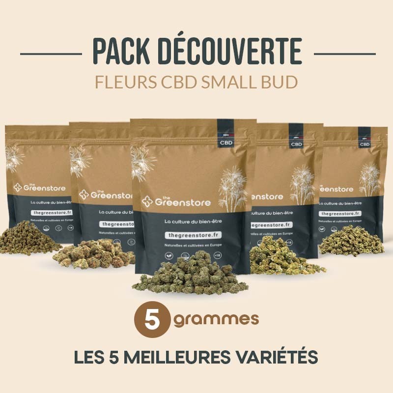 Découvrez le pack découverte CBD - Fleurs small bud